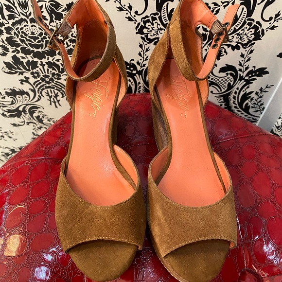 Shoes | Brown Suede Wedge Sandals | Poshmark